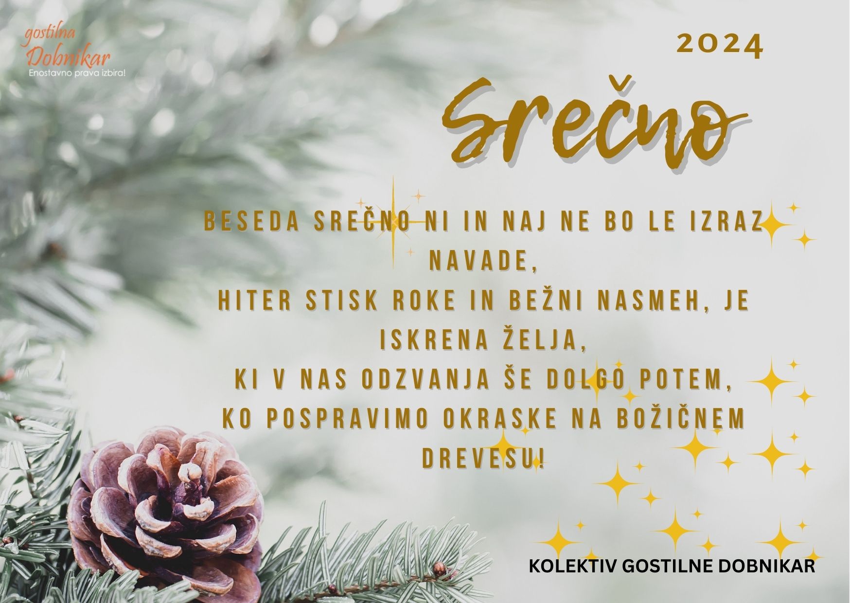 SREČNO 2024 - Gostilna Dobnikar